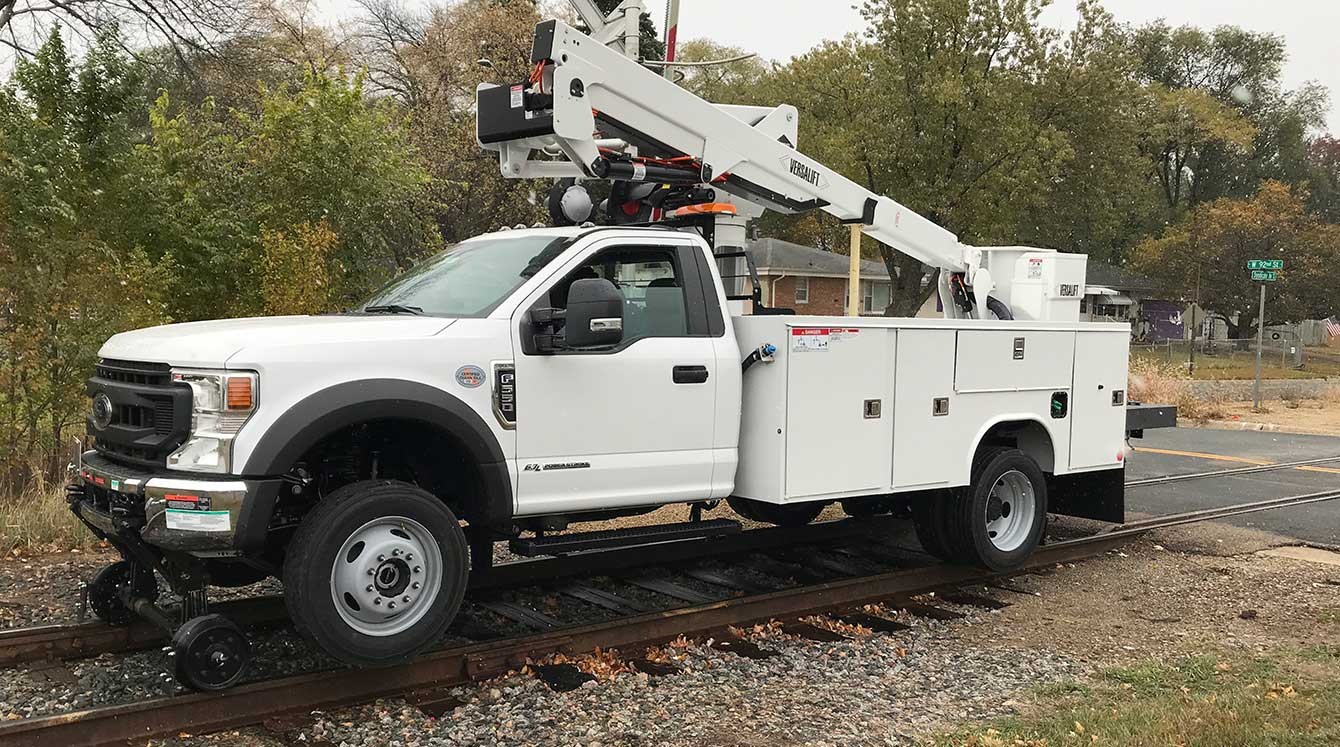 Railgear Aerial Devices - MGX Equipment Offering Upfits by Aspen Equipment